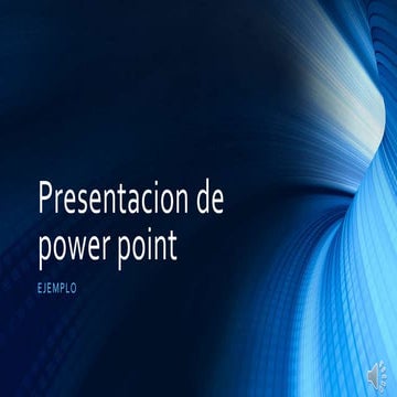 Presentacion de power point | PPT