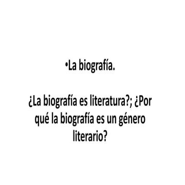 La biografia | PPTX