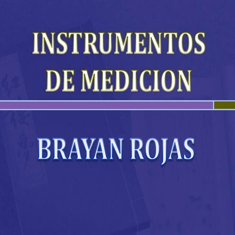 instrumentos de medicion | PPTX