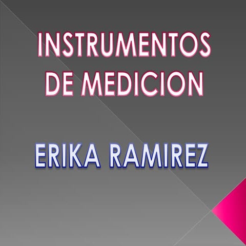 tarea instrumentos de medicion | PPTX | Geography | Science