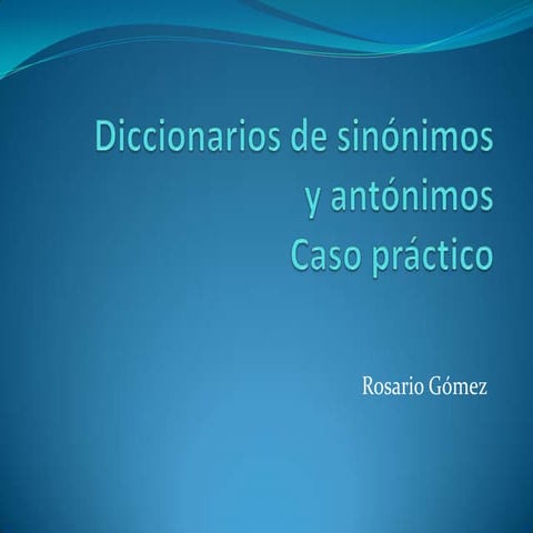 Presentacion diccionario | PPTX