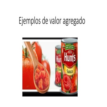 Presentacion ejemplos de valor agregado | PPTX