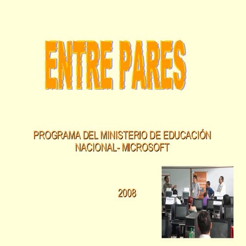 PRESENTACION ENTRE PARES | PPT
