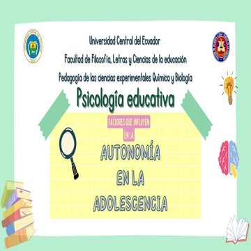 Factores que influyen en la autonomía del adolescente | PDF