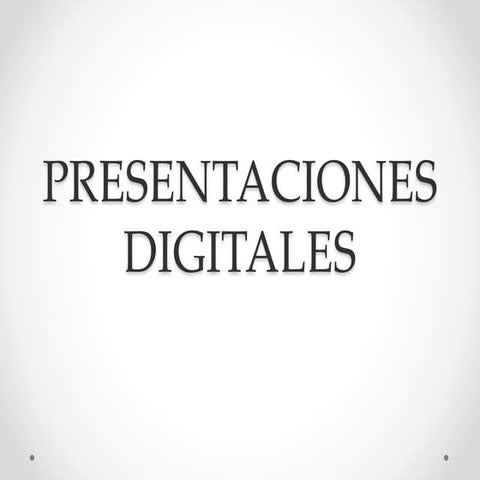 Presentaciones digitales | PPTX | Computing | Technology & Computing