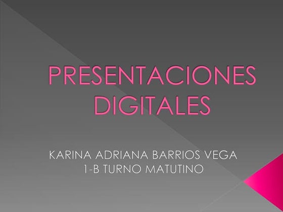 Presentaciones Digitales | PPTX | Technology & Computing