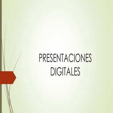 Presentaciones digitales | PPTX