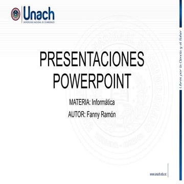 Presentaciones power point | PPTX | Technology & Computing