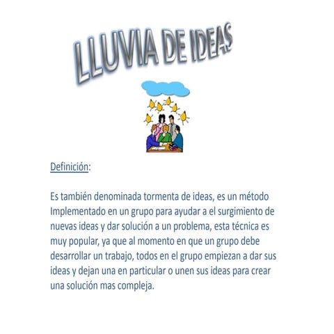 Presentacion Expo Lluvia De Ideas | PPSX | Computing | Technology & Computing