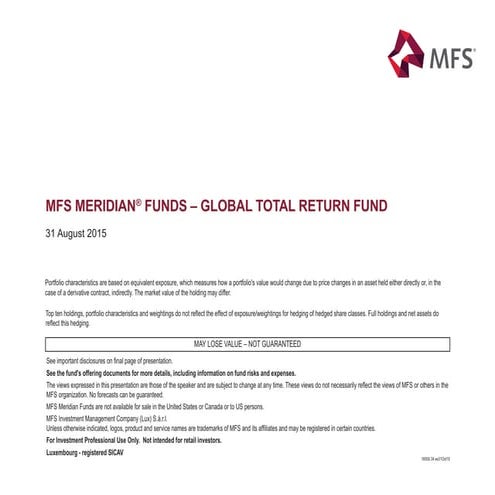 Presentación FE MFS | PPT