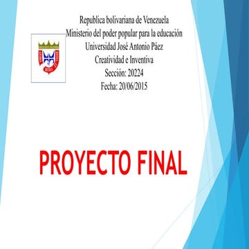 Presentacion final creatividad e inventiva | PPTX