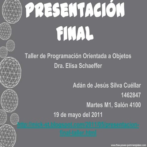 Presentacion Trabajo Final POO | PPTX