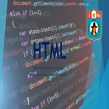 HTML son las siglas de HyperText Markups | PPTX