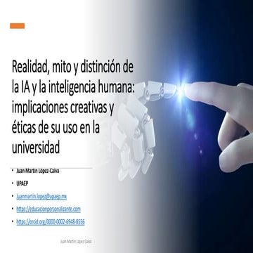 Realidad, mito y distinción de la IA y la inteligencia humana ...
