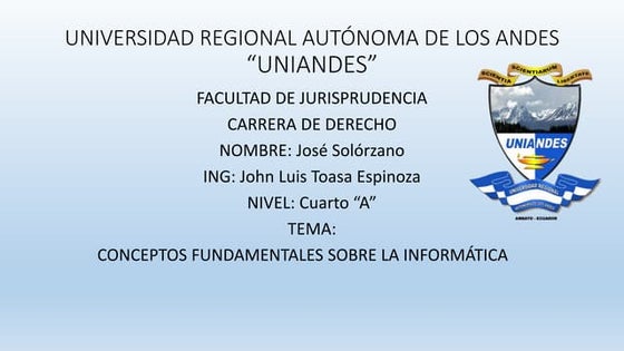 Jose Solorzano presentations