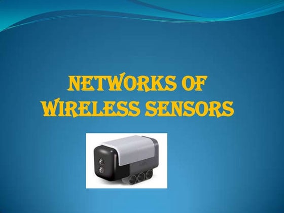 Wireless Sensor Networks | PPT