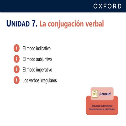 1 ESO - Unidad 7 - Presentación Conjugación verbal.pptx