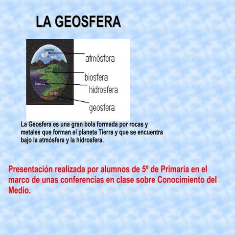 Presentacion La Geosfera | ODP