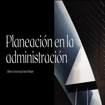 Mapa conceptual planeación administrativa | PDF
