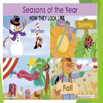 Seasons: How they look like? | PPTX