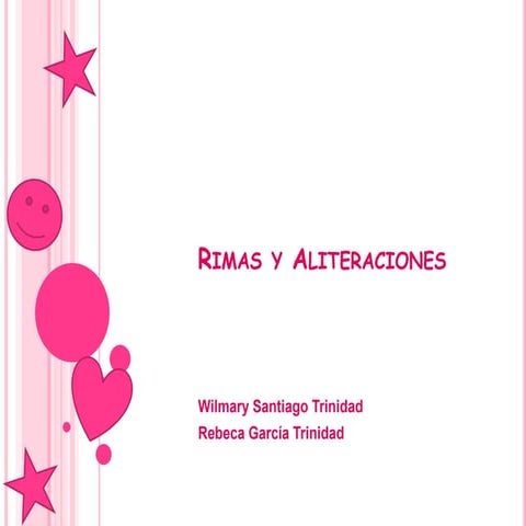 Rimas y Aliteraciones | PPTX