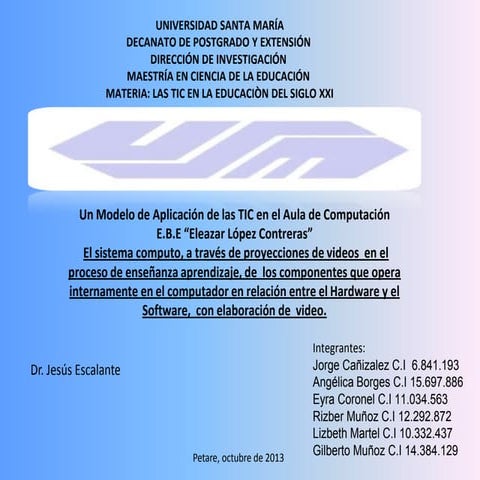 modelo educativo de la TIC en el aula | PPTX | Computing | Technology & Computing