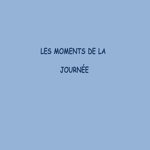 Journée typique | PPT
