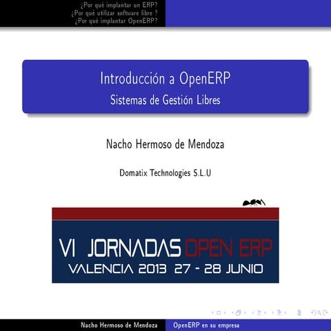 Presentacion OpenERP - Domatix | PDF