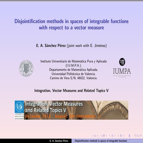 Disjointification Methods In Spaces Of Integrable Functions With