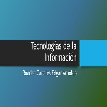 Presentacion para 4.2 | PPTX | Technology & Computing
