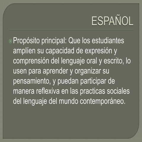Presentacion para español | PPTX