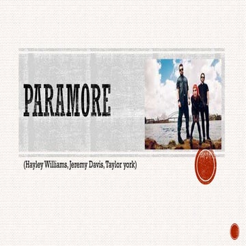 Presentacion paramore | PPTX