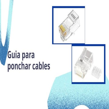 Paso a paso para ponchar un cable de red | PPTX