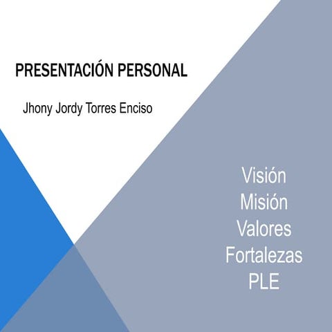 Presentacion personal | PPTX