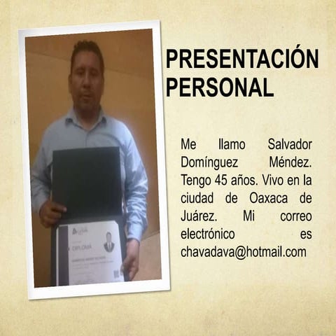 Presentación personal en inglés. | PPTX