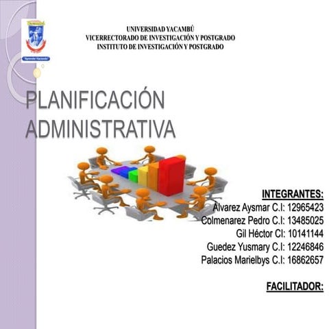 Presentación planificación administrativa | PPTX