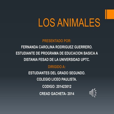 Los animales y su clasificación. | PPTX