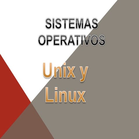 Sistemas Operativos Linux y UNIX | PPTX
