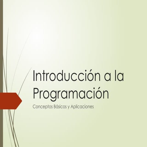 Presentación sobre los elementos básicos de la programación | PPTX