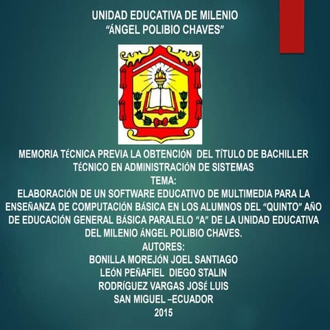 Presentacion proyecto | PPTX | Computing | Technology & Computing