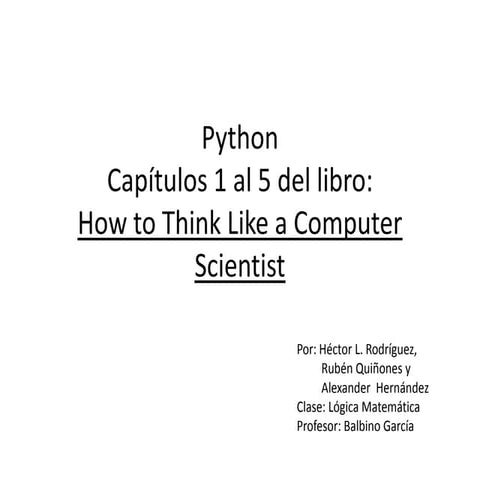 Presentacion python final | PPTX