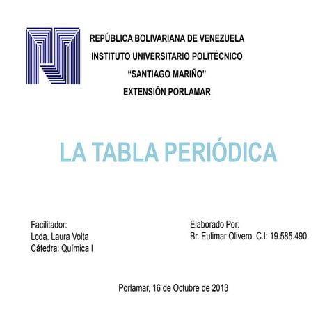 Tabla periódica | PPTX