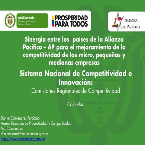 Presentación sesión 1 día 2 dc - colombia | PDF | Commodities | Economy