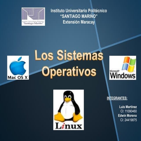 Presentacion de sistemas operativos P.S.M Extencion maracay saia | PPTX | Technology & Computing