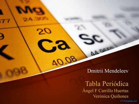 TABLA PERIODICA DE LOS ELEMENTOS | PPT