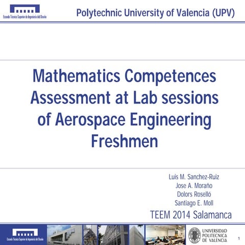 Mathematics Competences Assessment at Lab sessions of Aerospace ...
