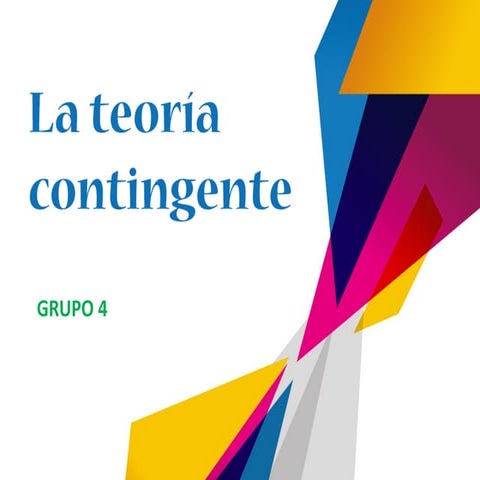 MODELO DE CONTINGENCIA DE LAWRENCE Y LORSCH | PPT