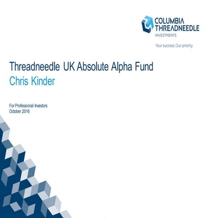 Presentacion Threadneedle: Funds Experience 2016 | PPT