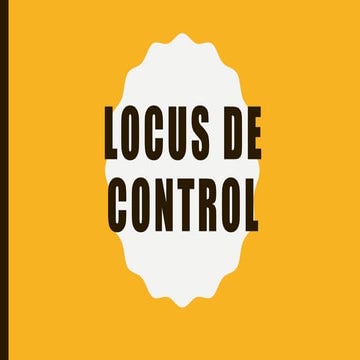 LOCUS DE CONTROL | PPTX