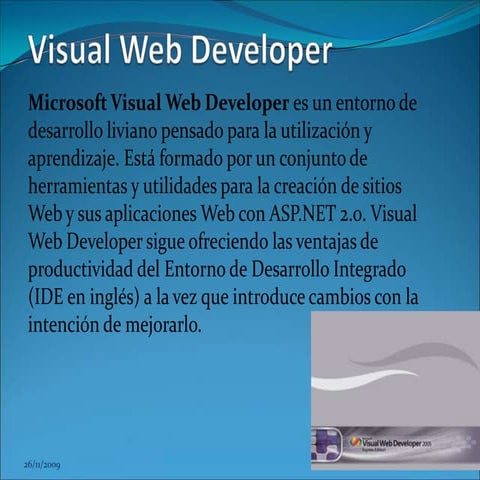 Presentacion Visual Web Developer | PPTX
